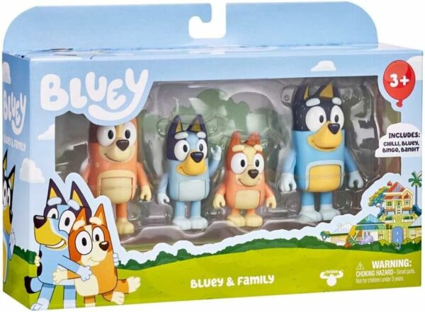 Original Bluey Family Pack Action Figures | Bluey Toys