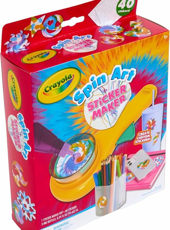 Crayola Spin Art Sticker Maker Machine Arts & Crafts Kit - Toy Store ...