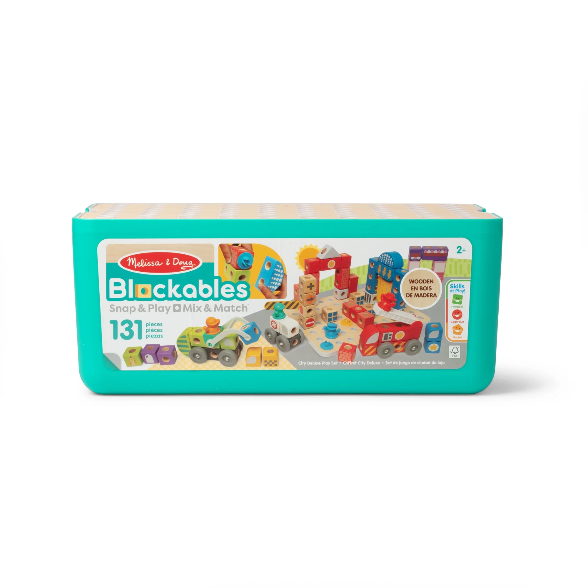 Melissa & Doug Blockables™ Deluxe City Snap And Play Building Blocks ...